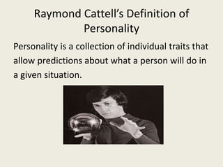 Traits theory, its contributions and its limitations to predict human differences | PPTX