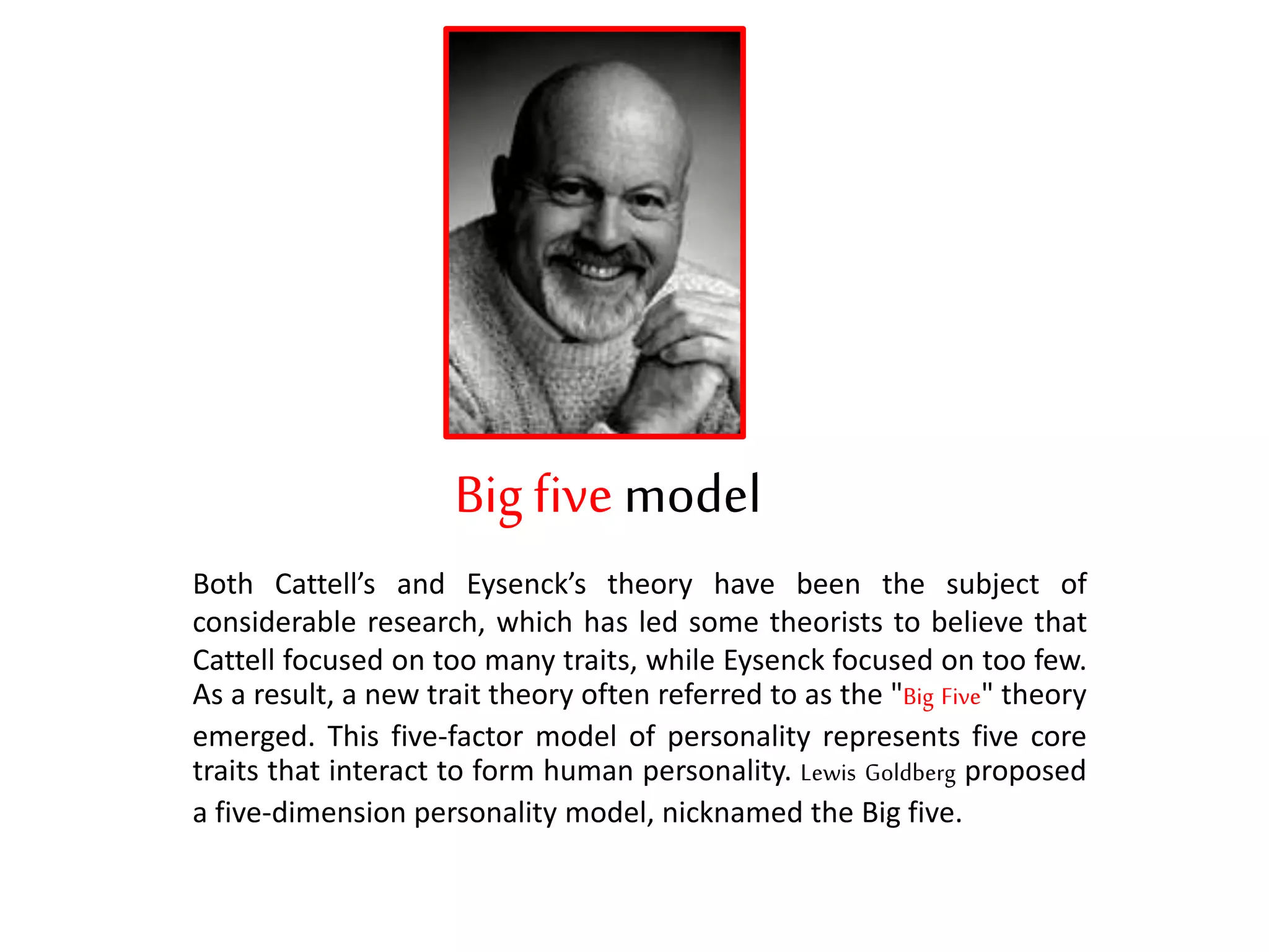 Trait theories personality theories | PPTX