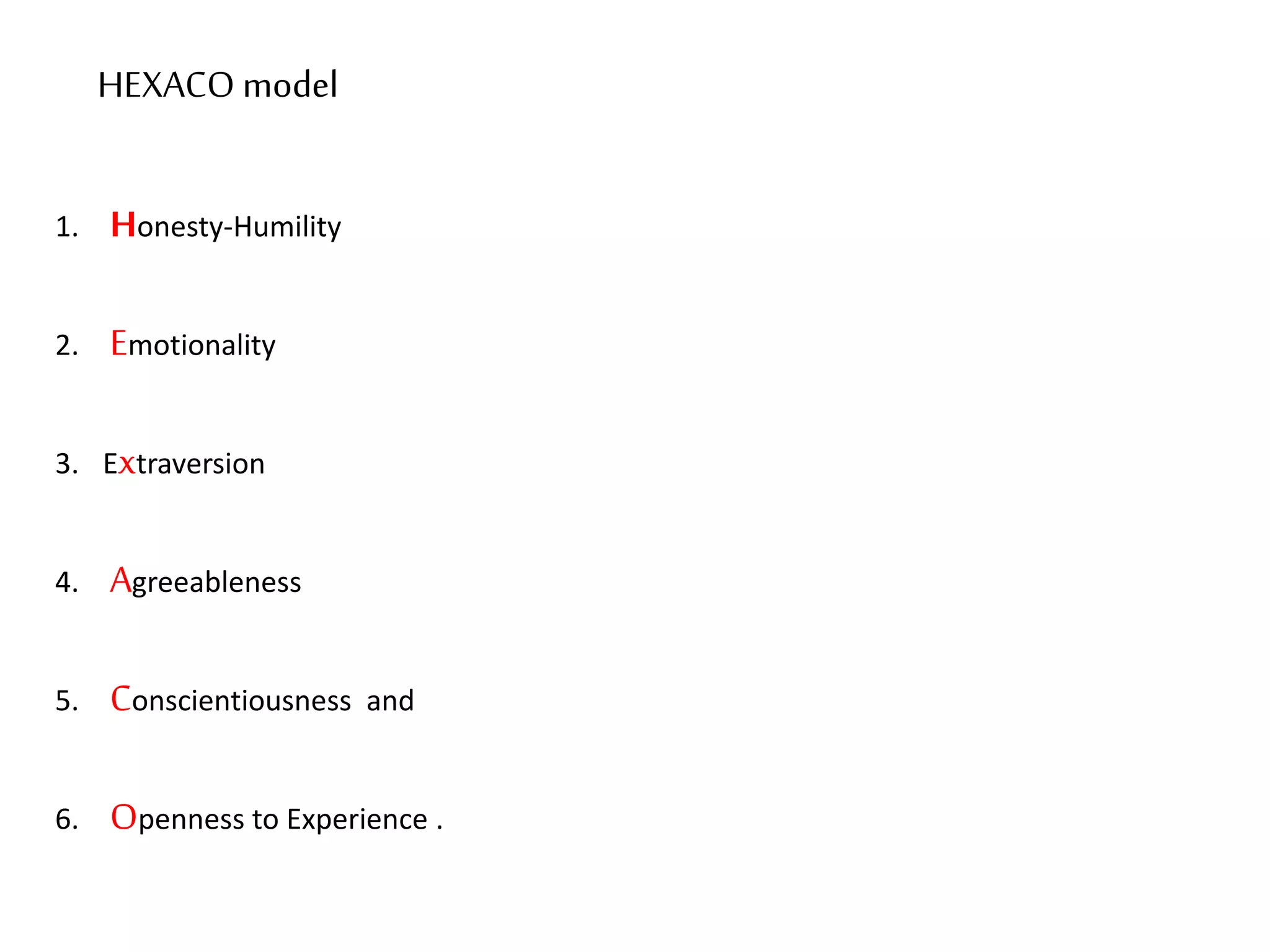 Trait theories personality theories | PPTX