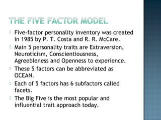 Trait theory | PPT