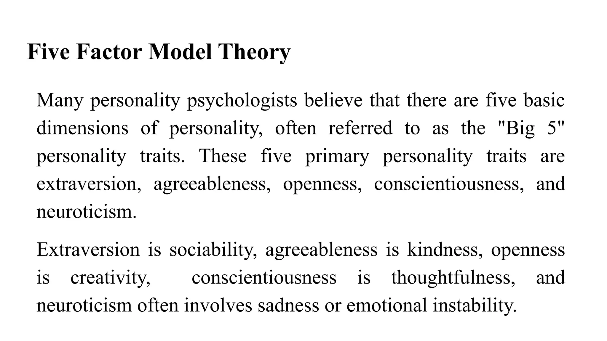 Gordon Allport Trait Theory of Personality | PPTX