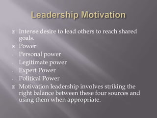 Trait theory of leadership | PPTX