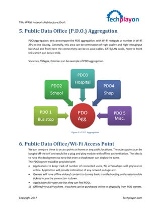 WANI Network Architecture Proposal for TRAI PDO | PDF