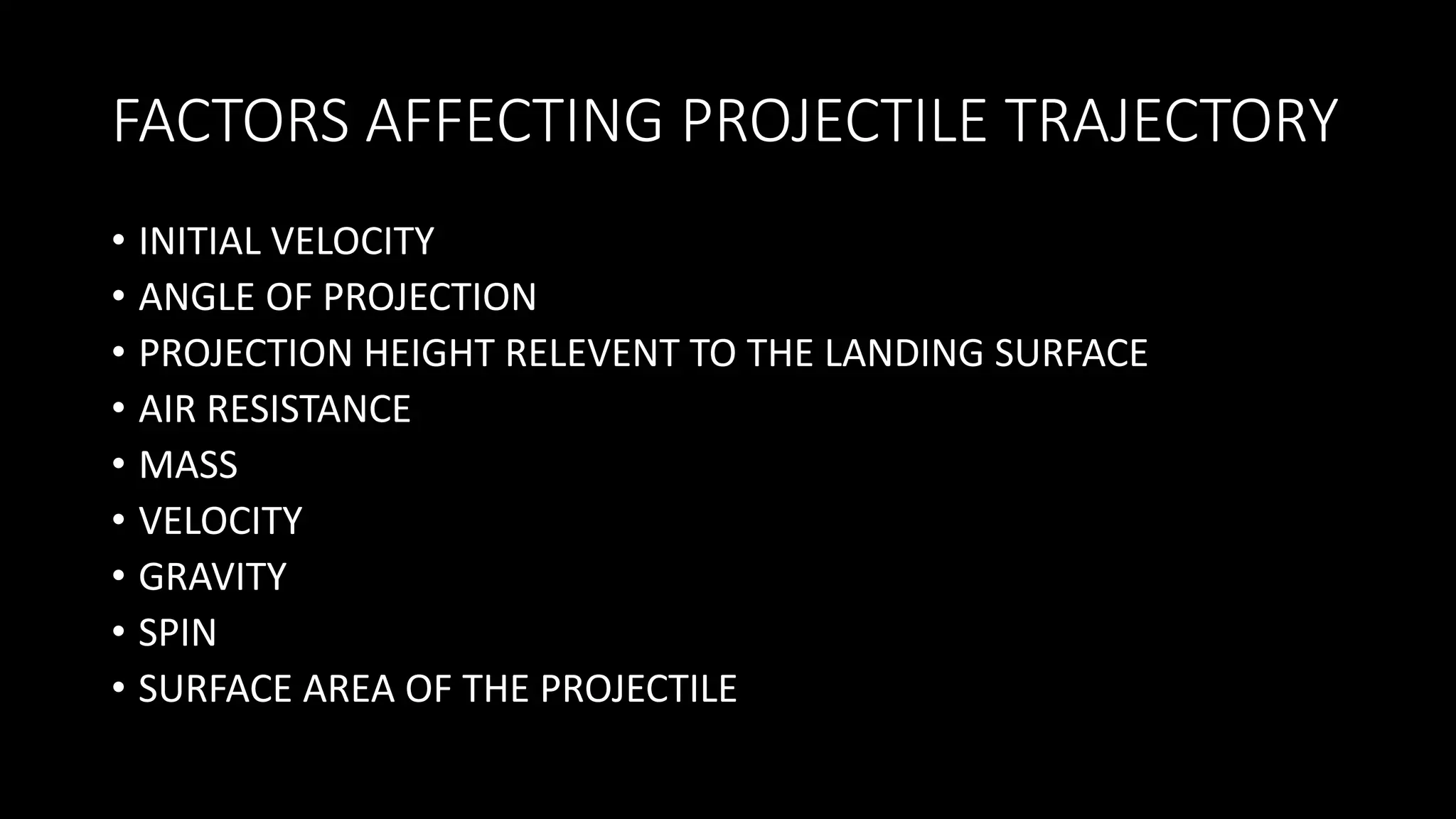 Projectile Trajectory | PPTX