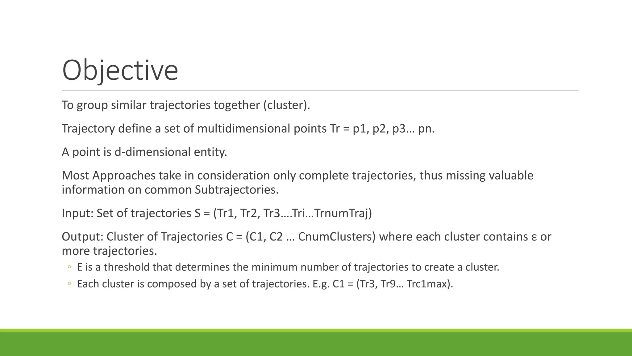 Trajectory Clustering Traclus Algorithm Pdf Computing Technology And Computing