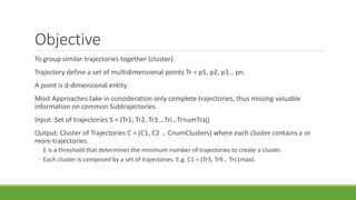 Trajectory clustering - Traclus Algorithm | PDF