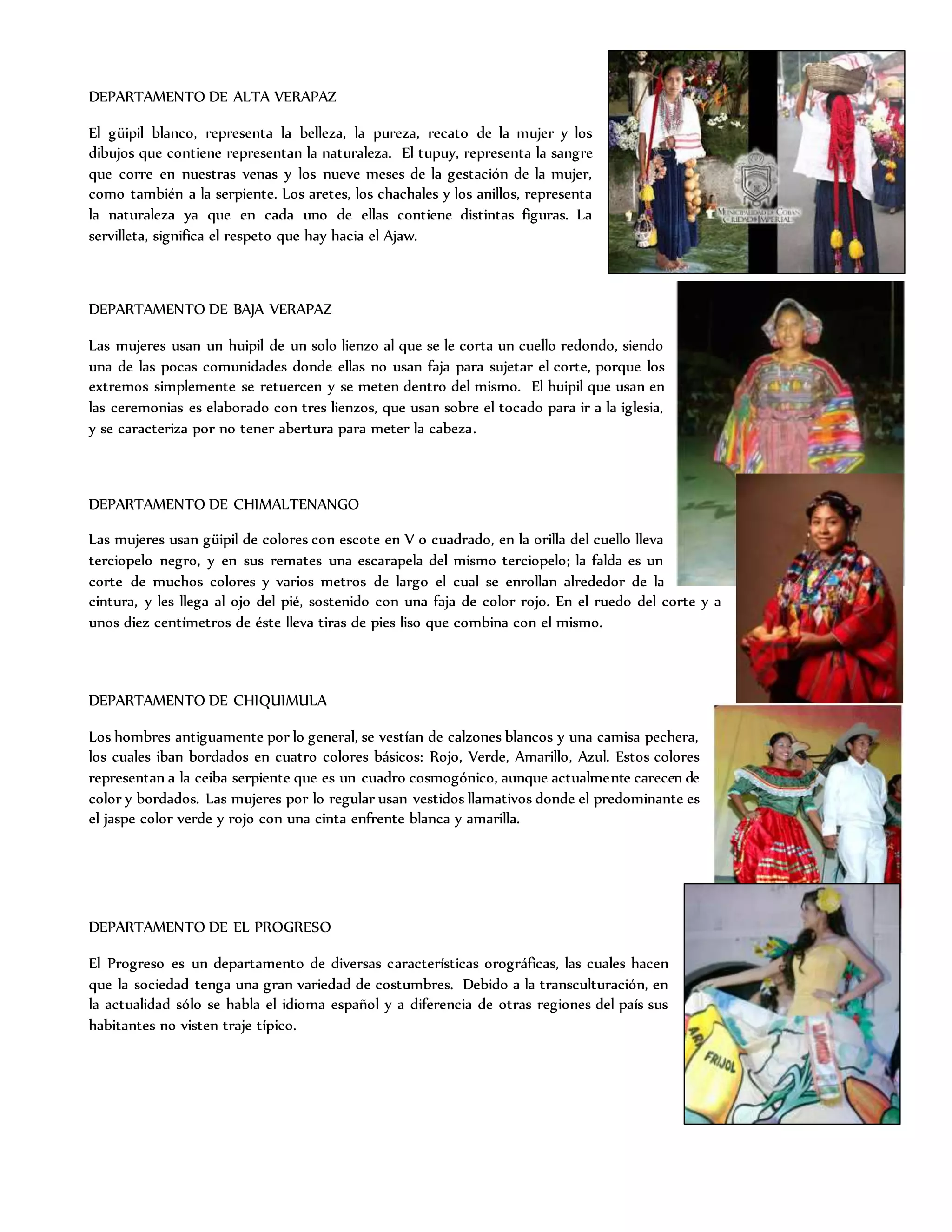 Trajes tipicos de guatemala | DOCX