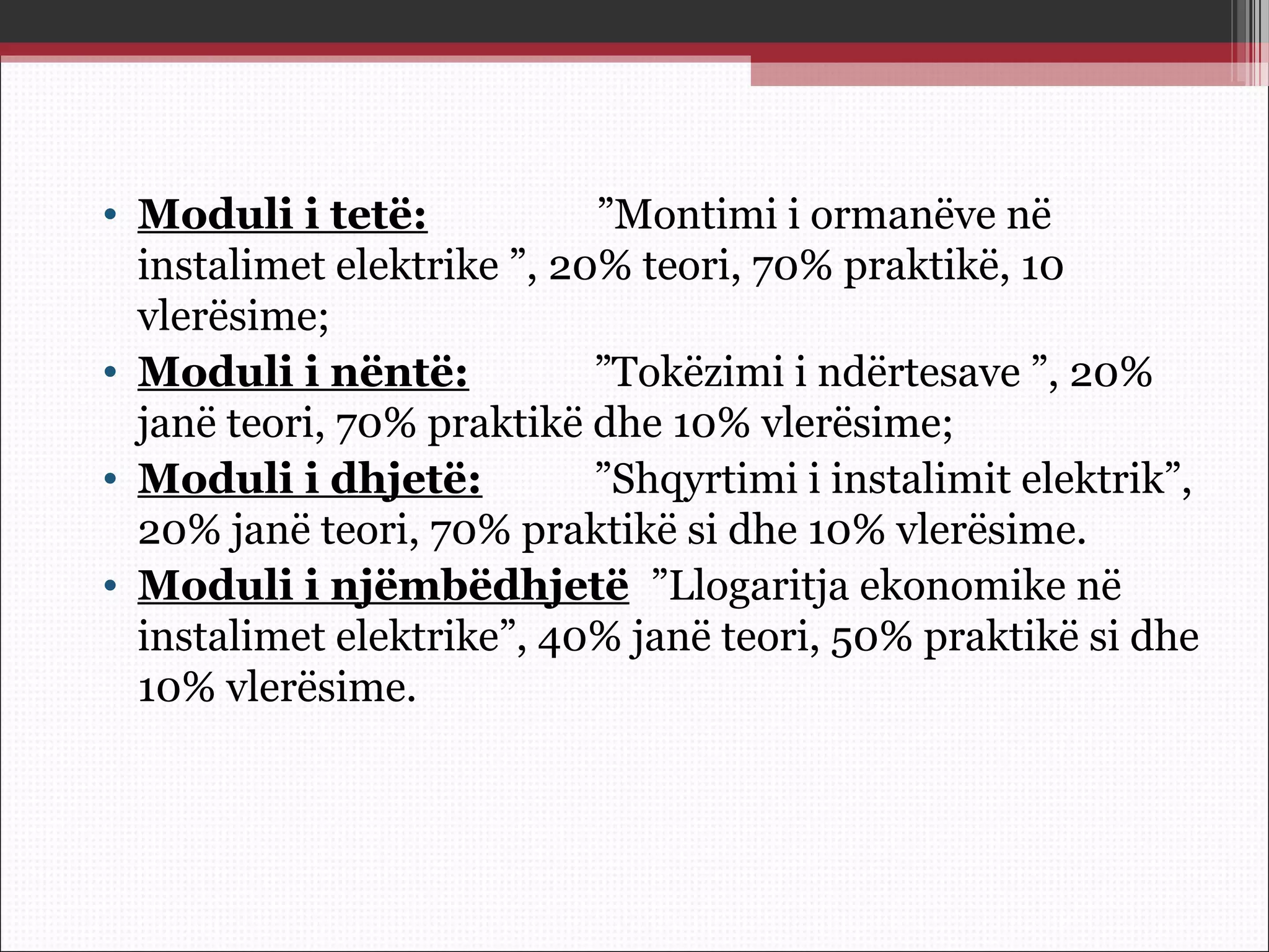 Trajnimi ne instalime_elektrike | PPT