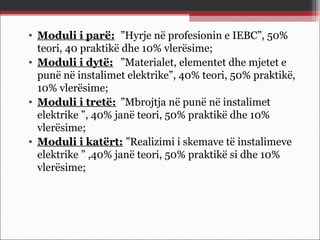 Trajnimi ne instalime_elektrike | PPT
