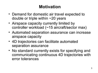 Trajectory Specification For High-Capacity Air Traffic Control | PPT