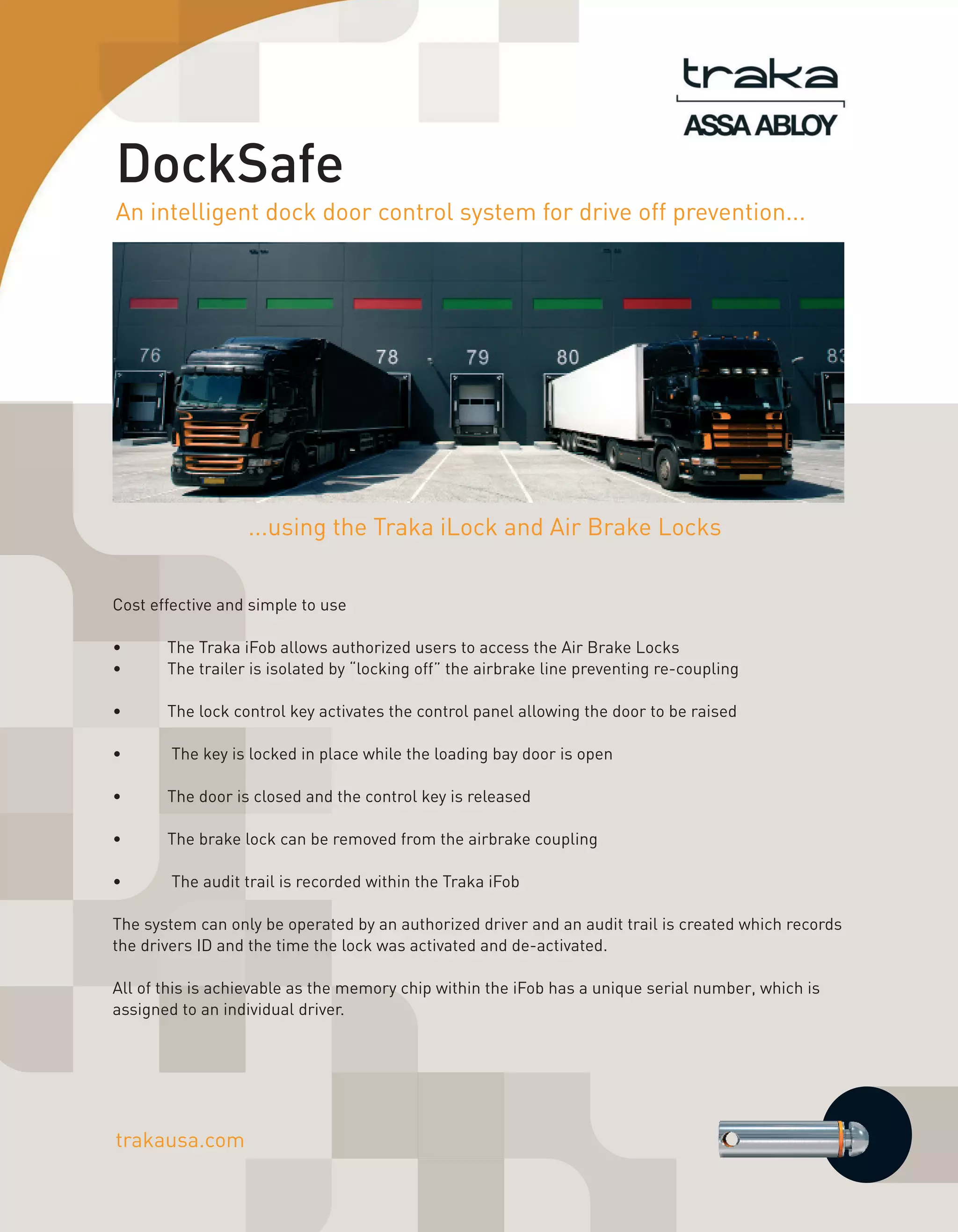 Traka dock safe_flyer | PDF | Operating Systems | Computer Software and Applications
