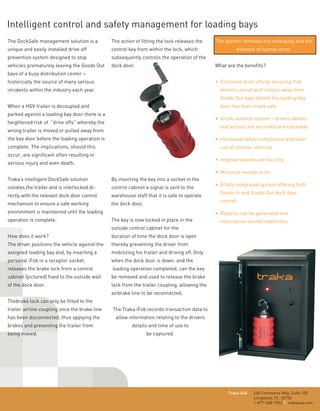 Traka dock safe_flyer | PDF | Operating Systems | Computer Software and ...