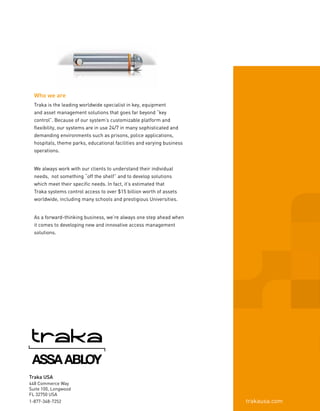 Traka education brochure | PDF