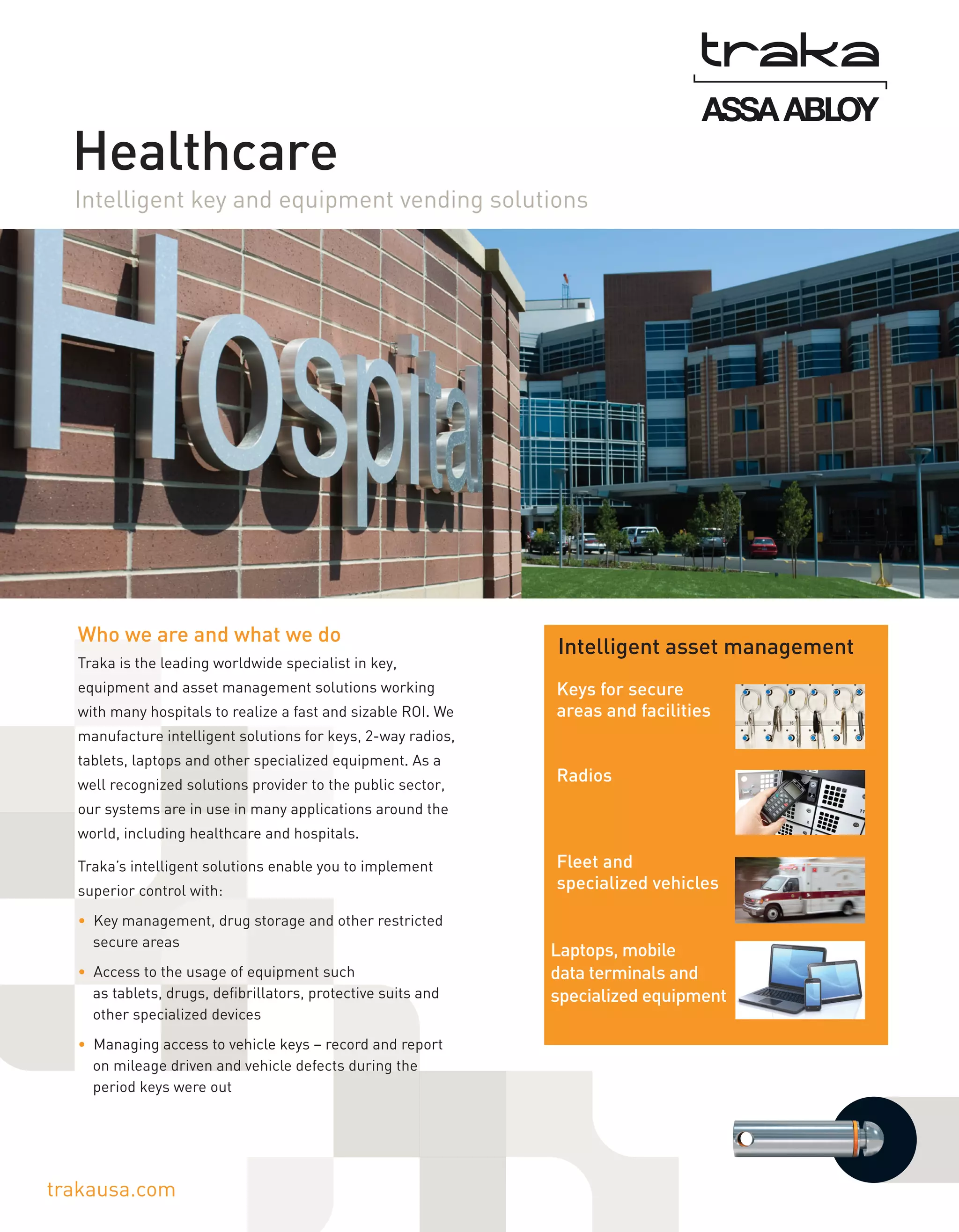 Traka healthcare flyer | PDF