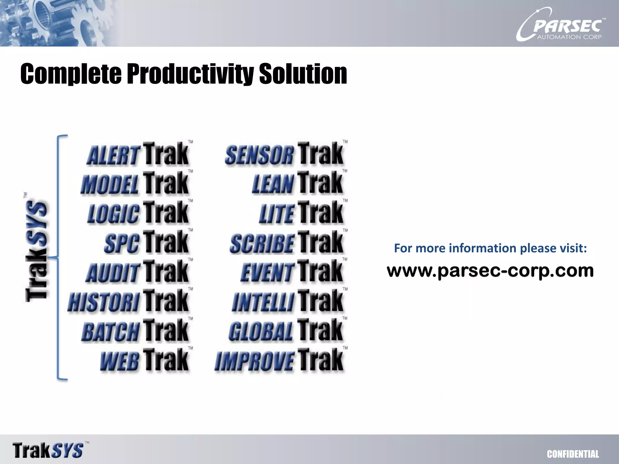 Trak Sys Presentation Mfg | PDF