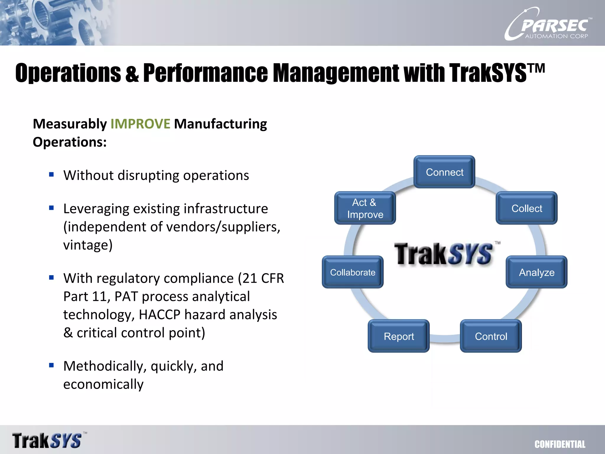 Trak Sys Presentation Mfg | PDF