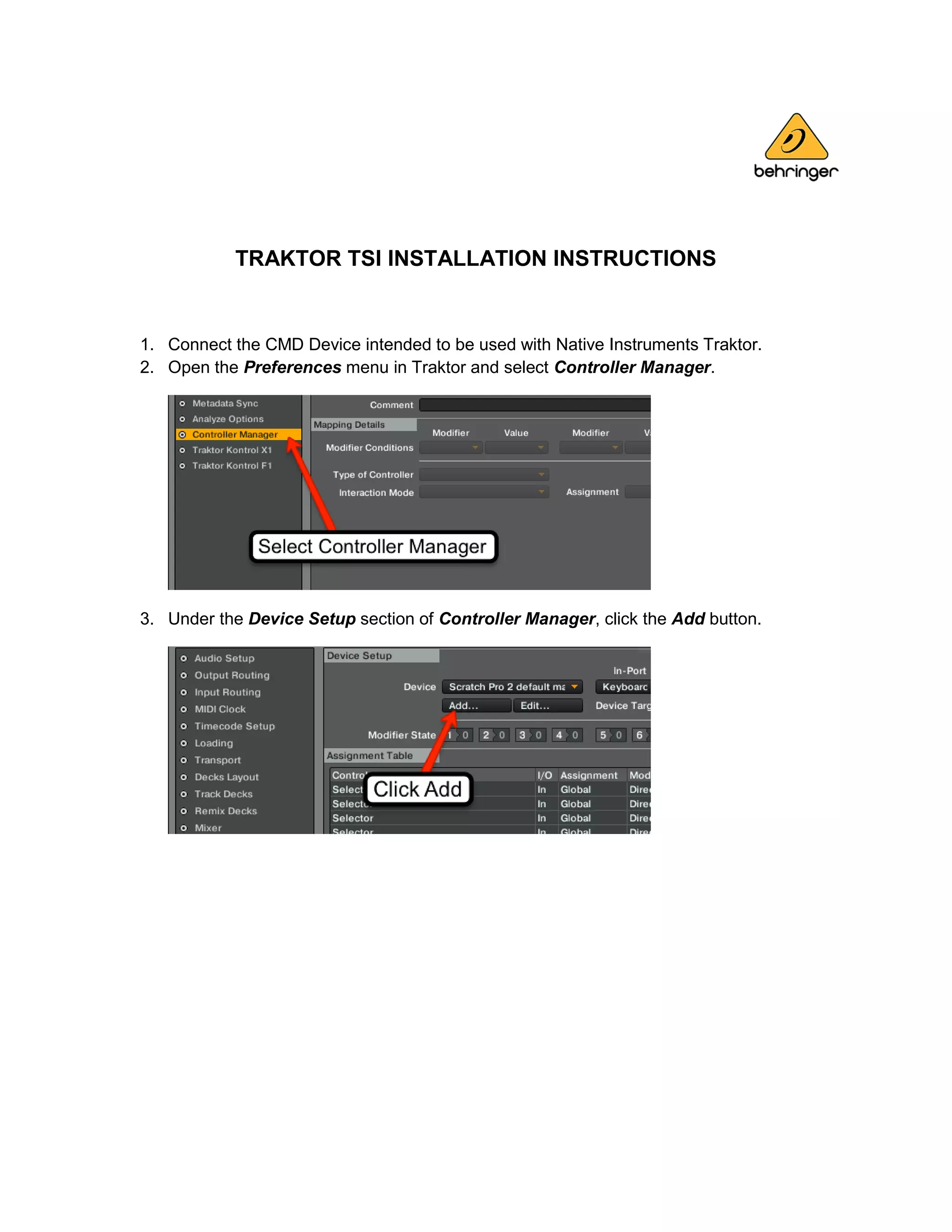 Traktor tsi installation instructions | PDF