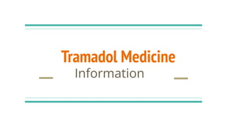 Tramadol Medicine Tramadol Medicine med | PDF | Pharmaceutical Drugs ...