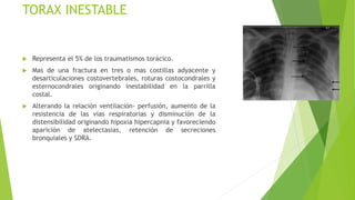 Traumatismo de tórax | PPT