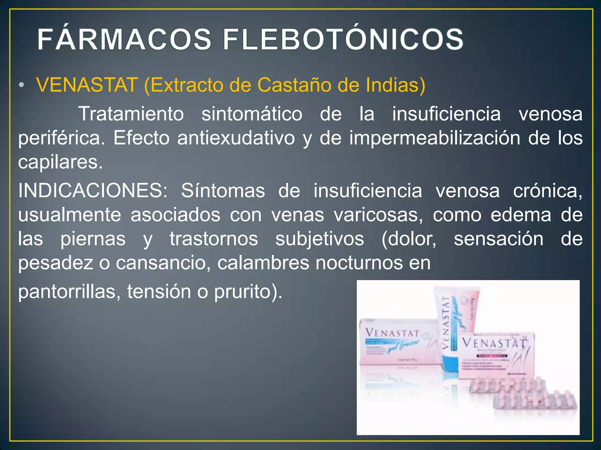 Tramiento médico de la insuficiencia venosa | PPT