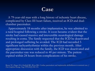Implantable Cardioverter Defibrillators in Heart Failure (2005-11-02) | PPT
