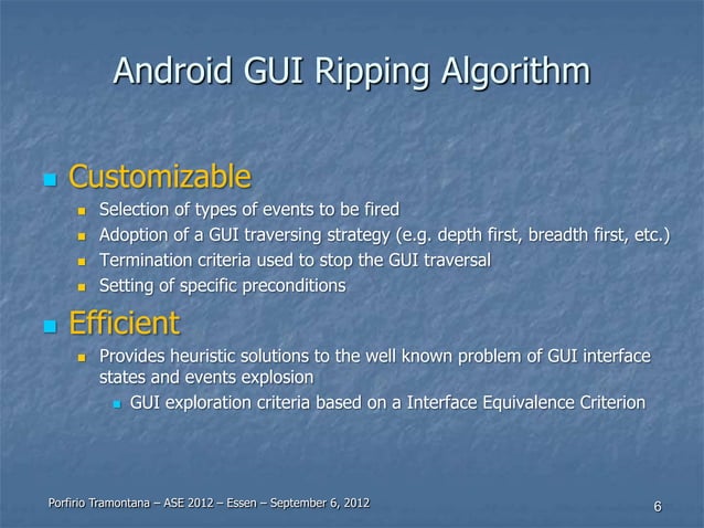 Using Gui Ripping For Automated Testing Of Android Apps Ppt