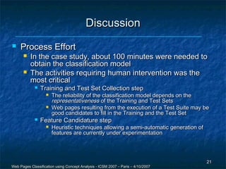Web Pages Classification using Concept Analysis | PPT