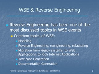 Reverse Engineering Techniques: from Web Applications to Rich Internet ...