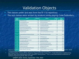 Test Smells Learning by a Gamification Approach | PPT