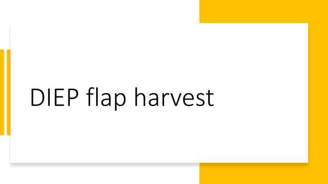 TRAM - Modified TRAM , DIEP Flap - for Breast reconstruction | PPTX ...