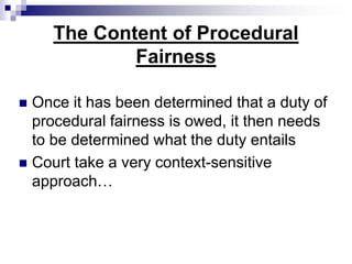 PresentationAdministrativeLawprocedural fairness.ppt