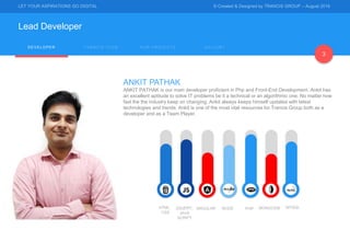 Trancis | Software developers | PPTX | Web Development | Internet