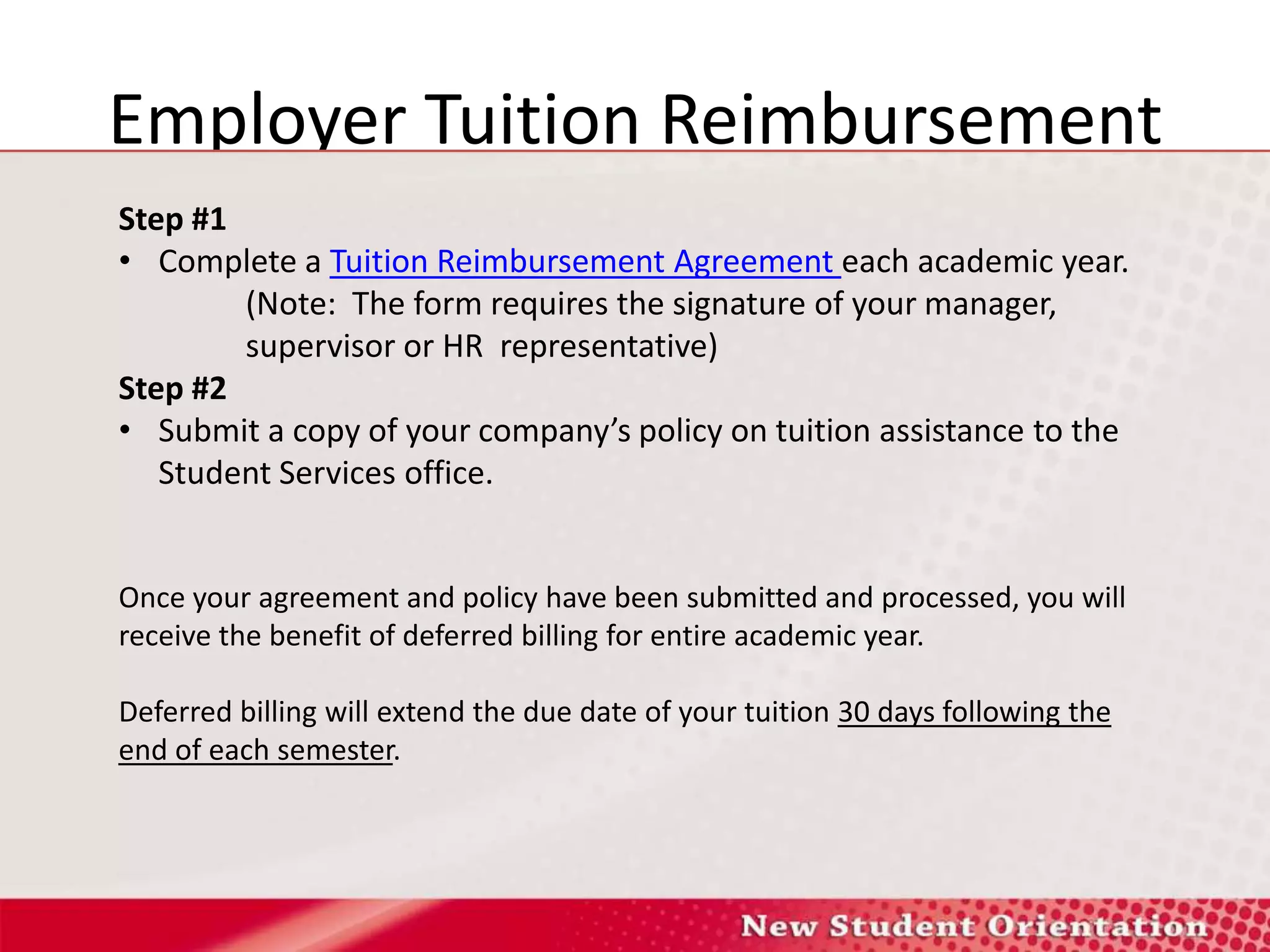 Tuition Reimbursement & Third Party | PPT