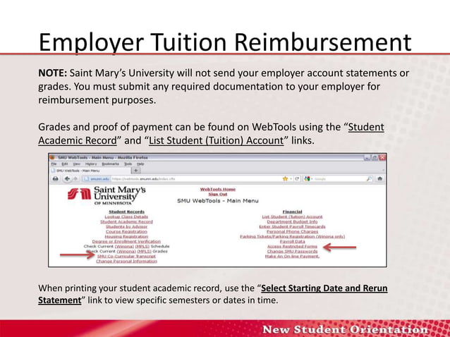 Tuition Reimbursement & Third Party | PPT