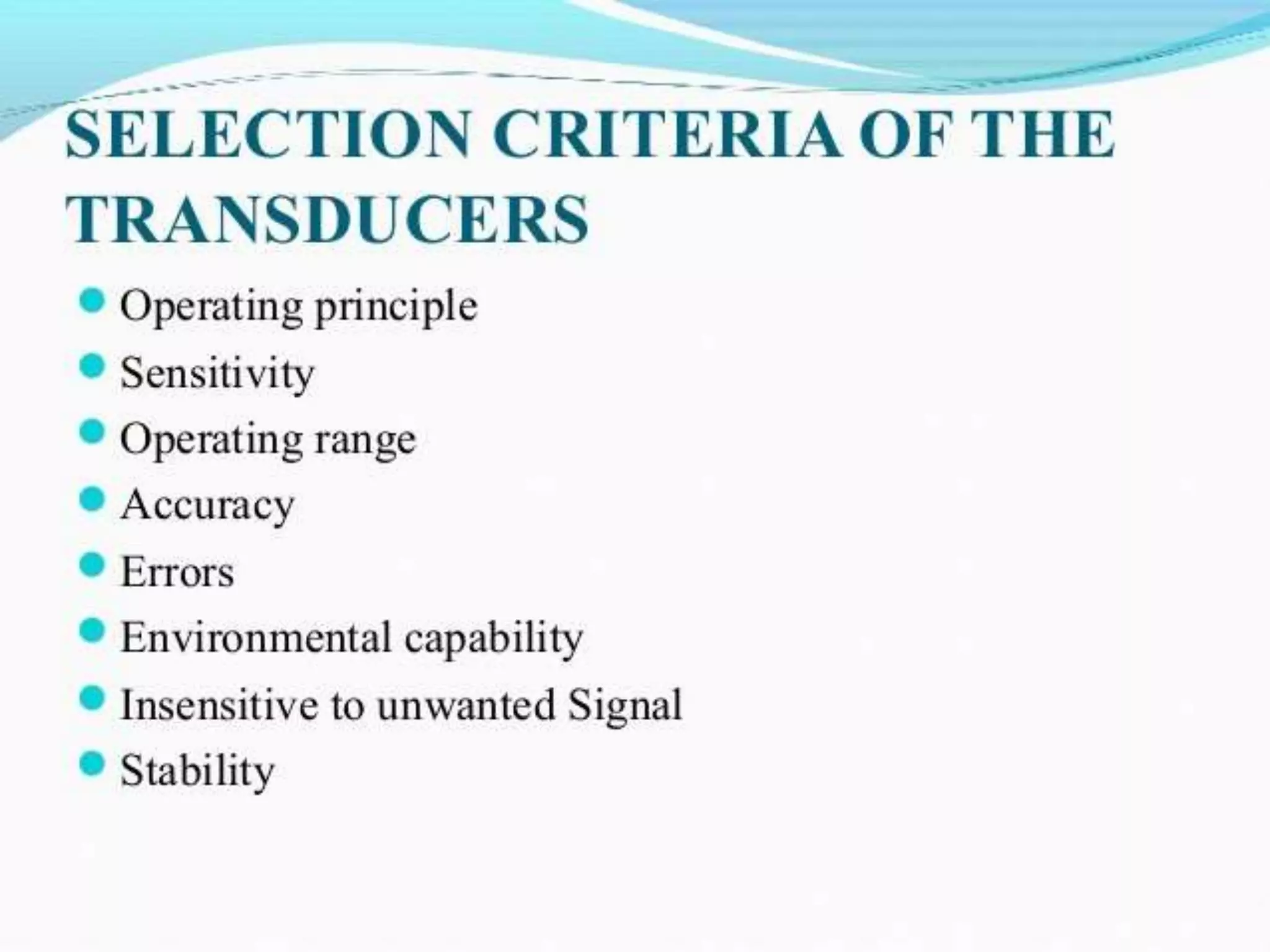 Tranduction principle and measurements | PPT