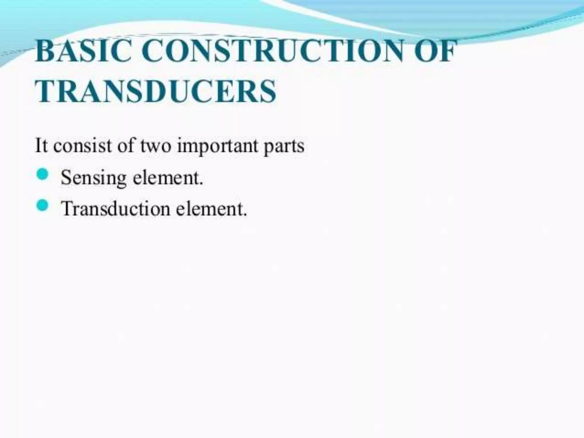 Tranduction principle and measurements | PPT