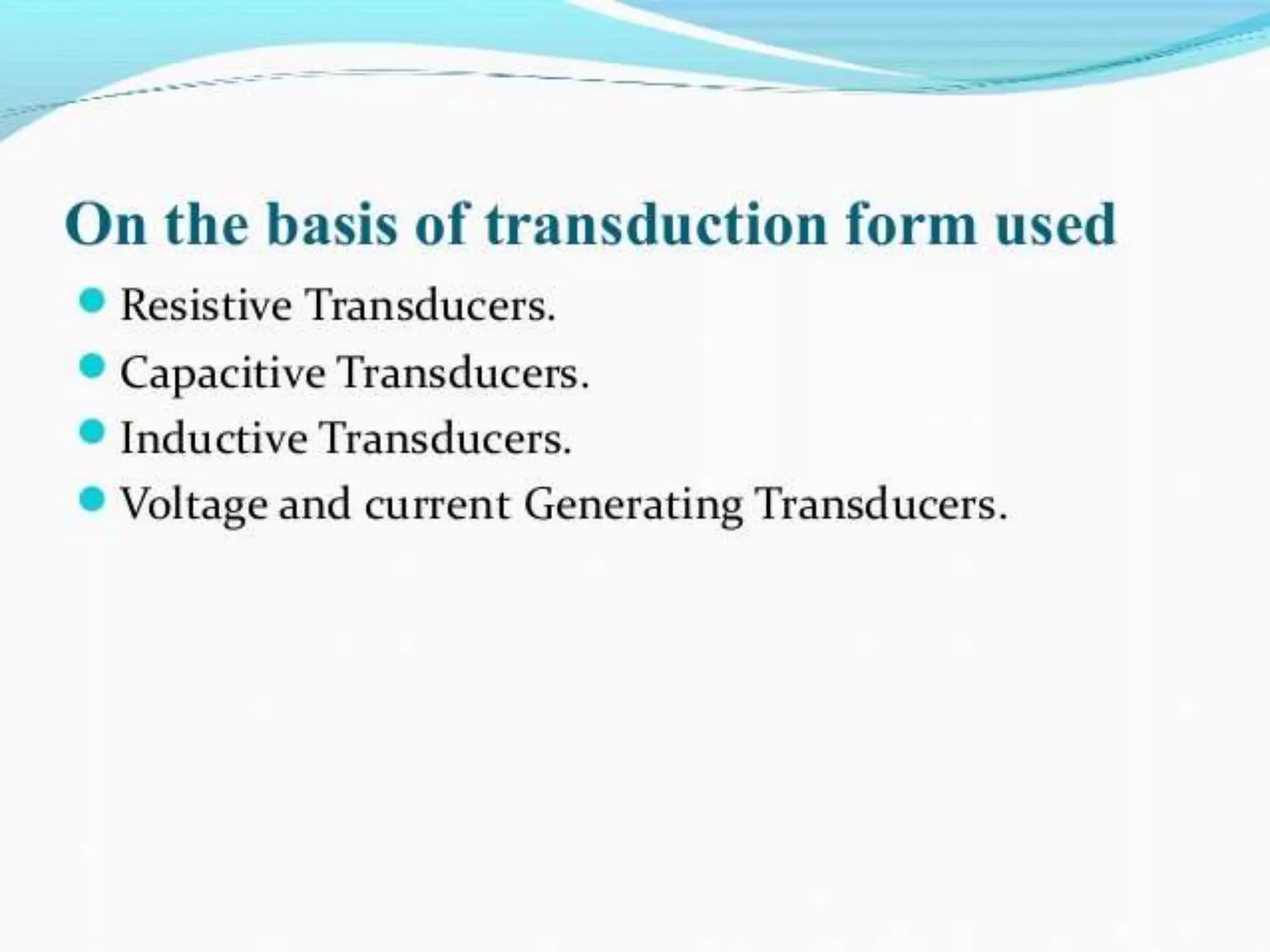 Tranduction principle and measurements | PPT