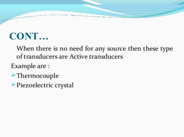 Tranduction principle and measurements | PPT