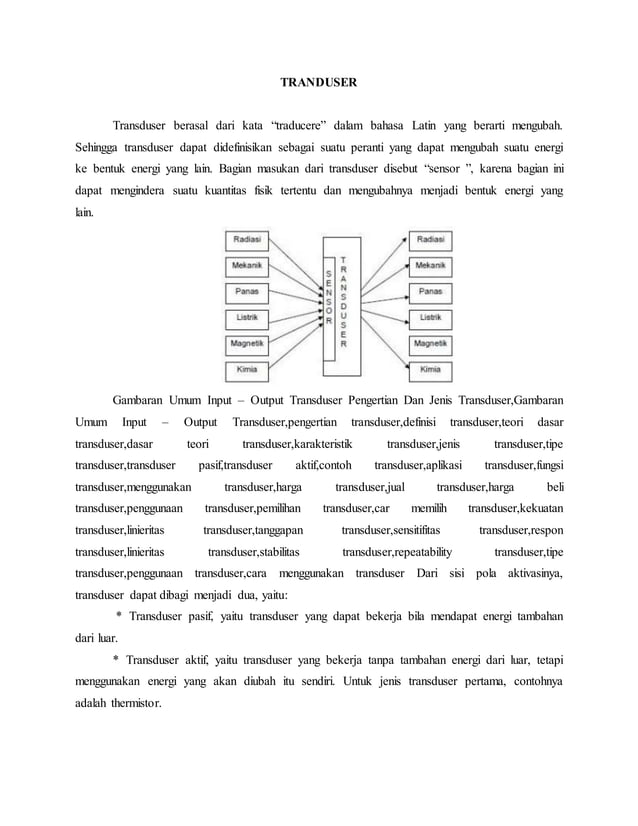 Tranduser | DOCX