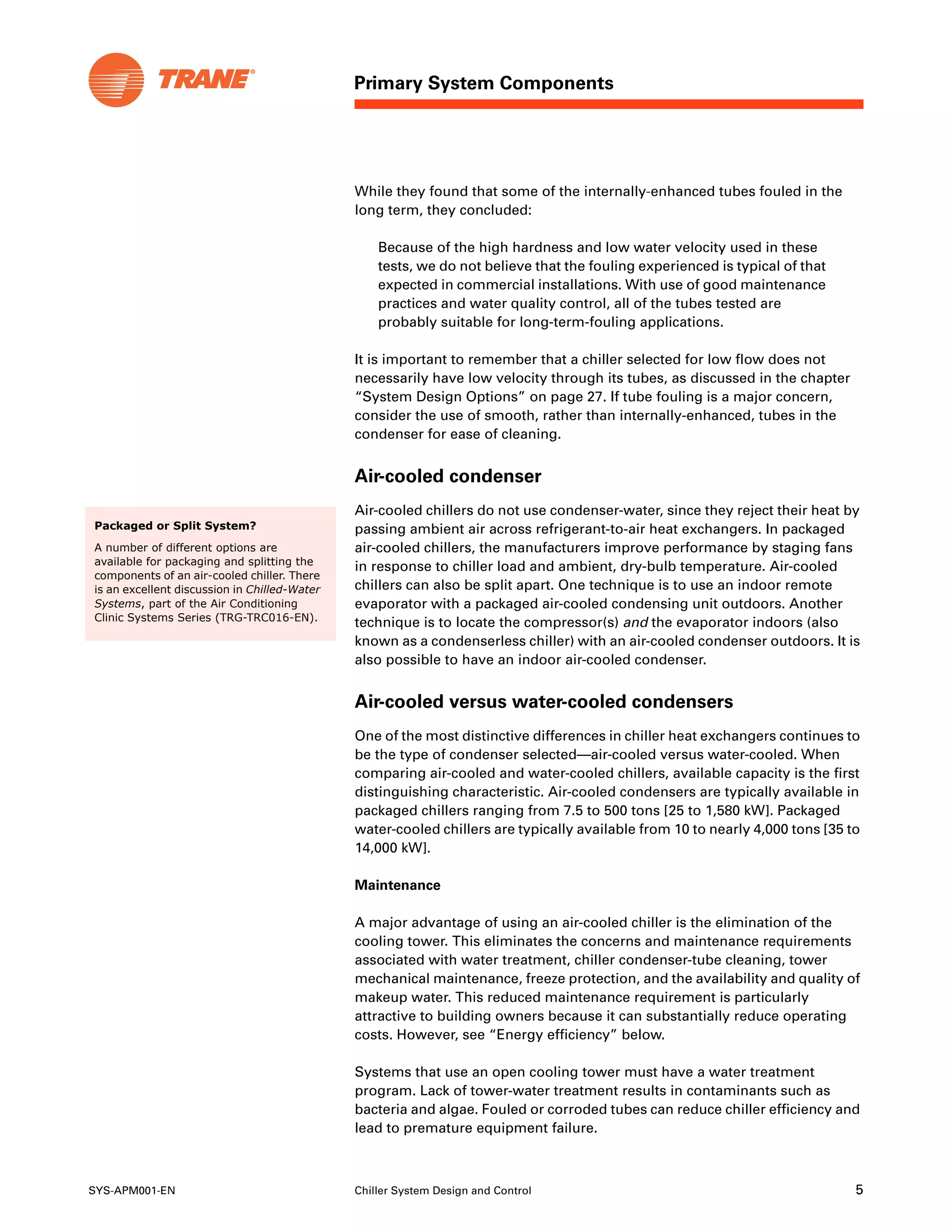 Trane design chiller.pdf
