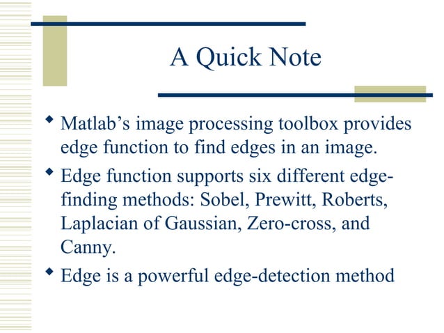 Edge Detection Techniques In Image Processing Ppt 3 D Graphics
