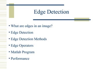 Edge detection techniques in image processing | PPT