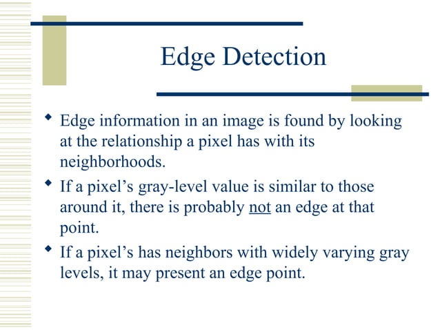 Edge detection techniques in image processing | PPT | 3-D Graphics | Computer Software and ...