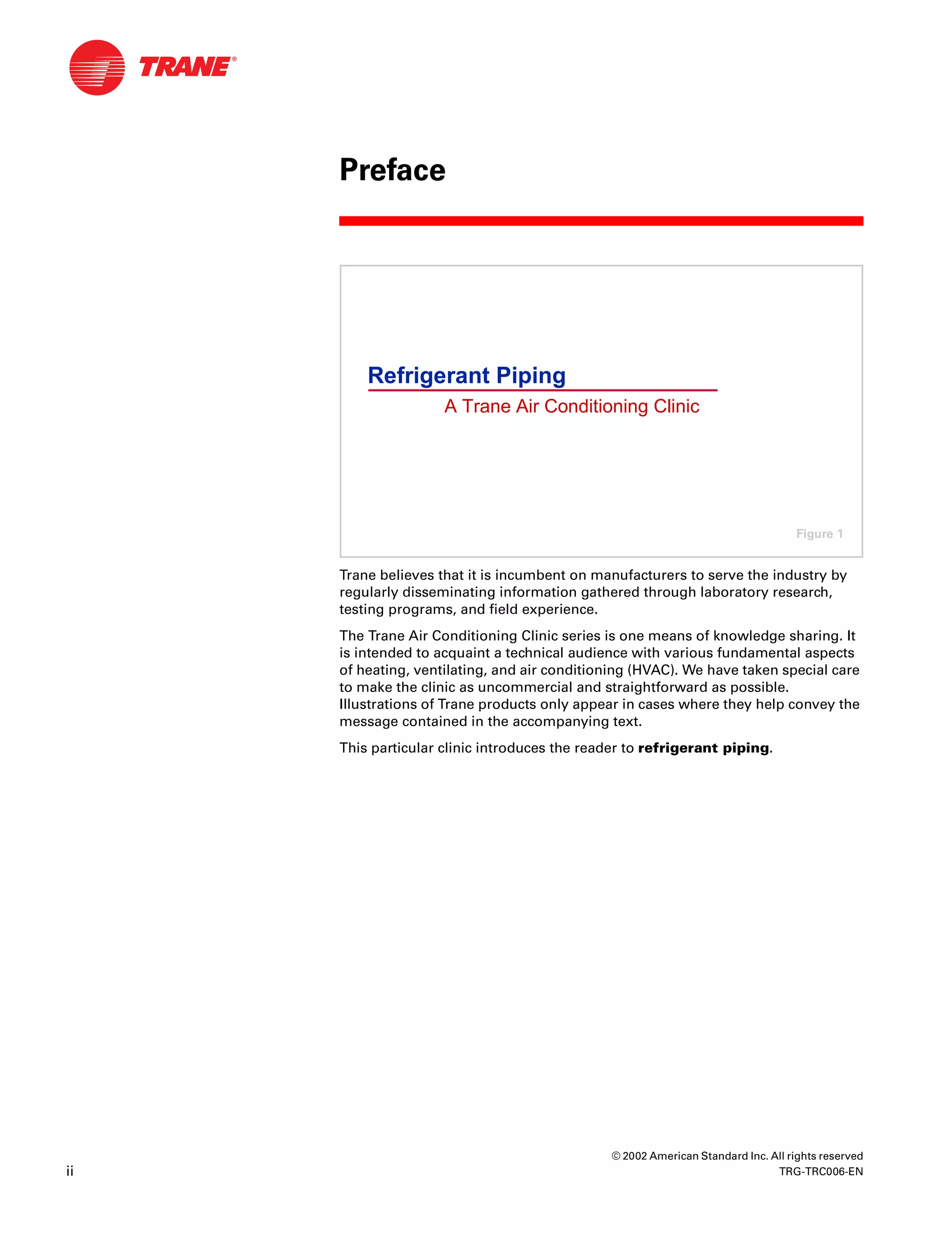 Trane Refrigerant Piping | PDF