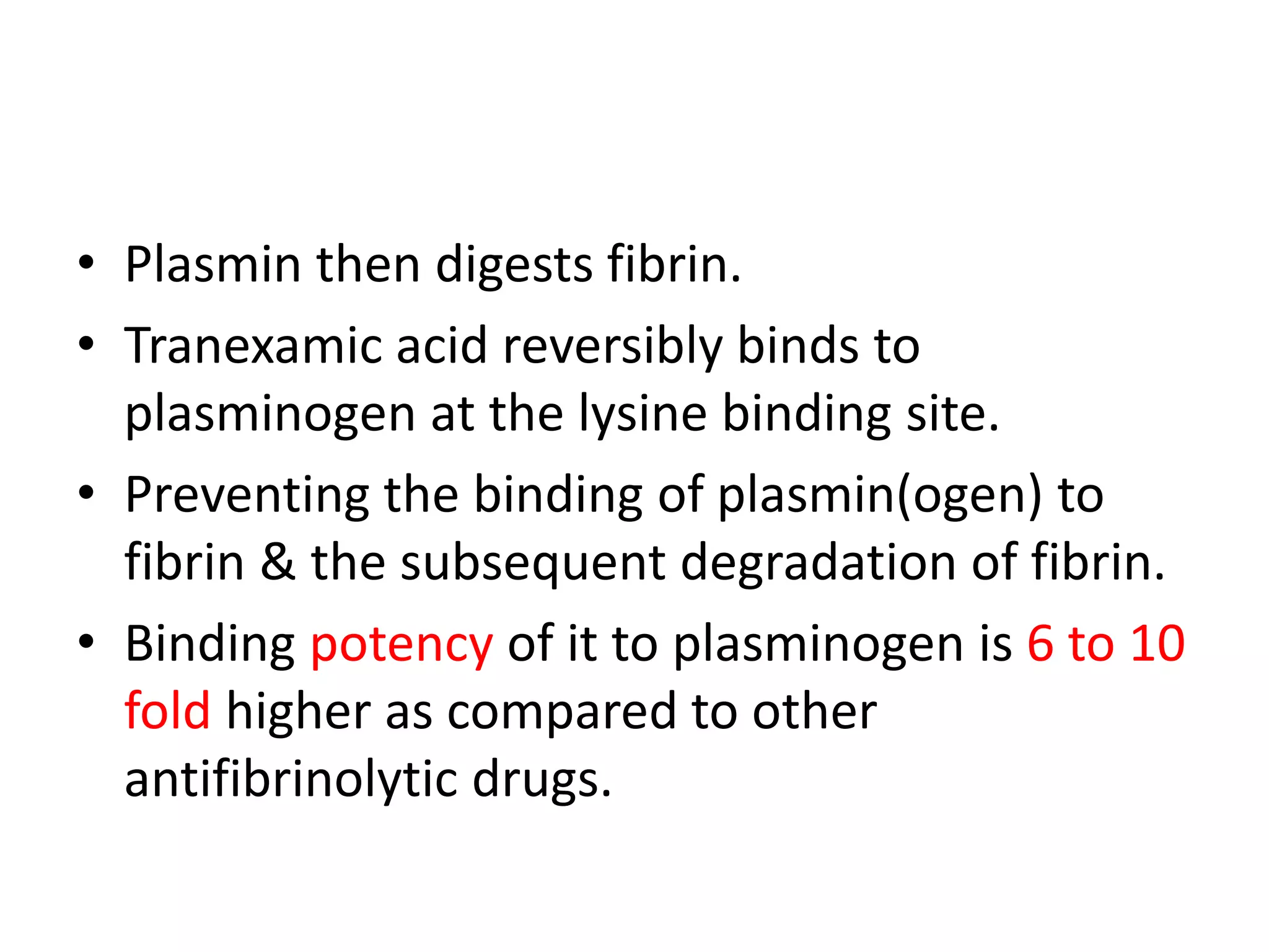 Tranexamic acid | PPTX