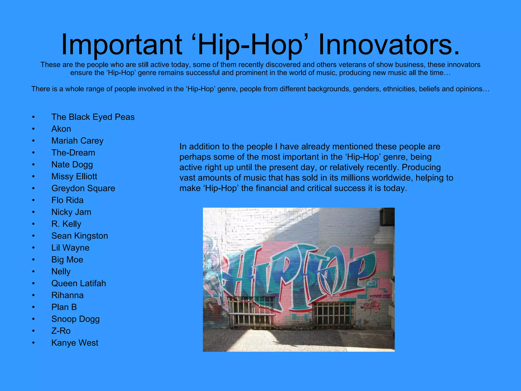 Hip-Hop PowerPoint | PPT