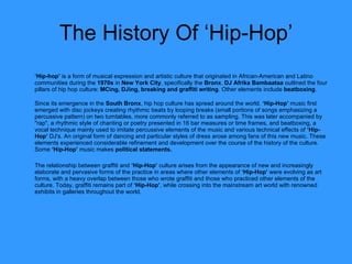 Hip-Hop PowerPoint | PPT