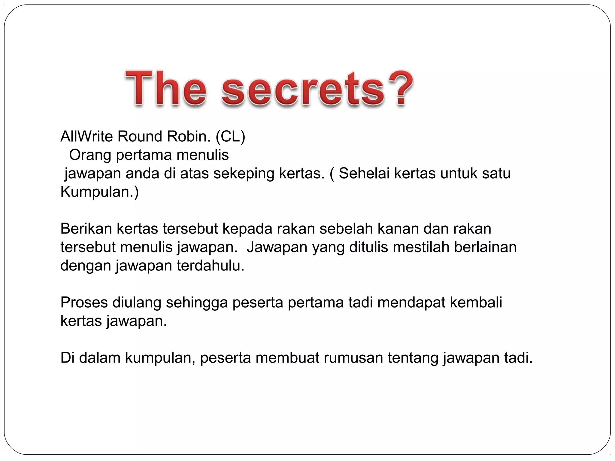 Tranformasi bilik darjah | PPT