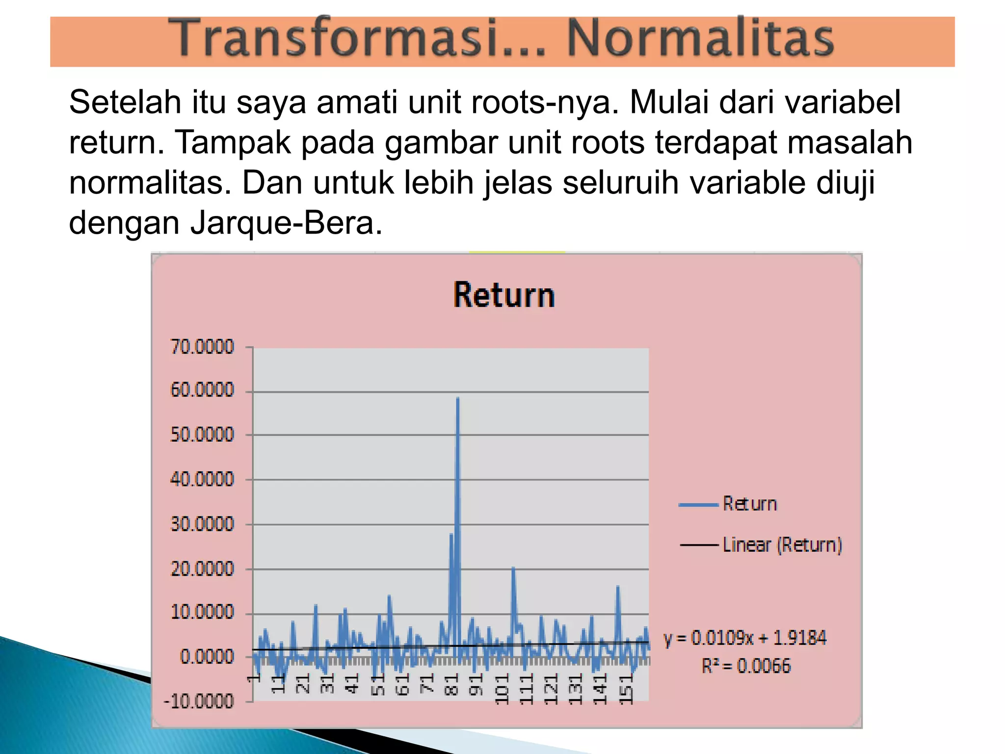Tranformasi untuk data tidak normal | PPTX