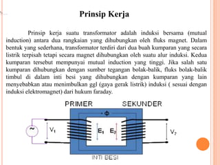 TUGAS TEKNIK TENAGA LISTRIK PARALEL TRANSFORMATTOR | PPT